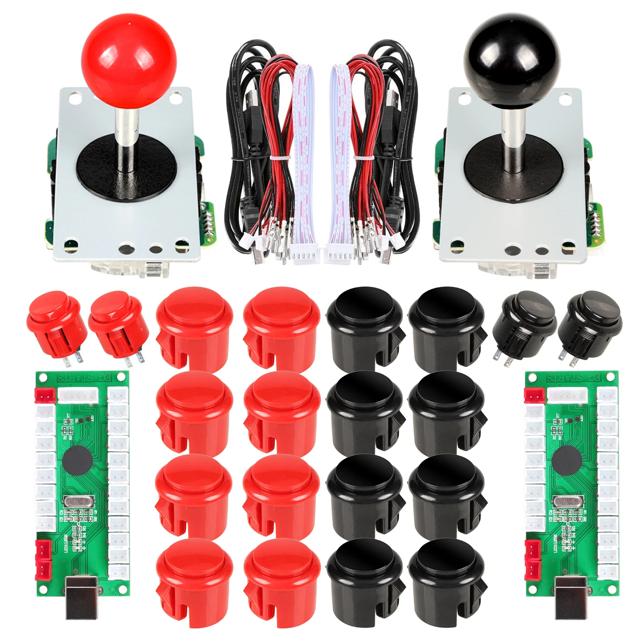 2-Player-Arcade-DIY-Kit-USB-Encoder-to-PC-Joystick-Arcade-Buttons-for ...