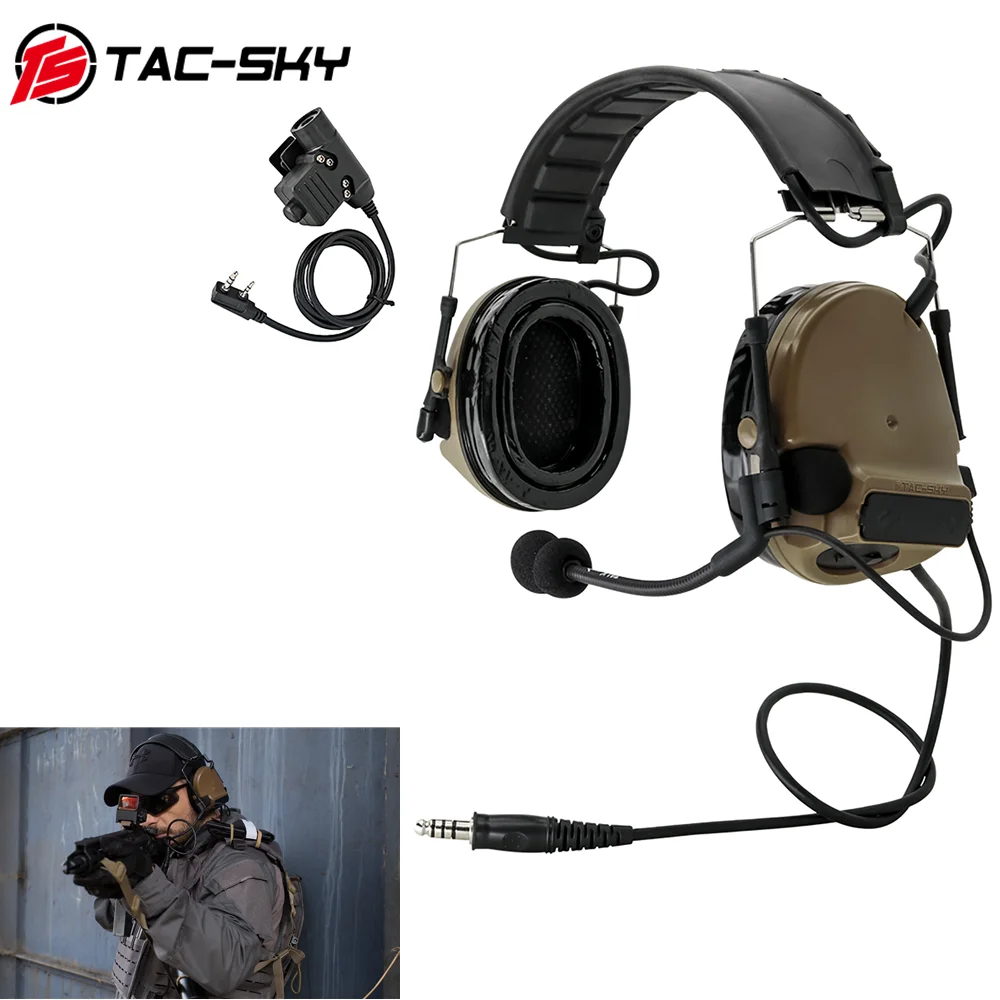 Ts Tac-sky Comtac Iii Airsoft Sports Headset Tactical Electronic ...