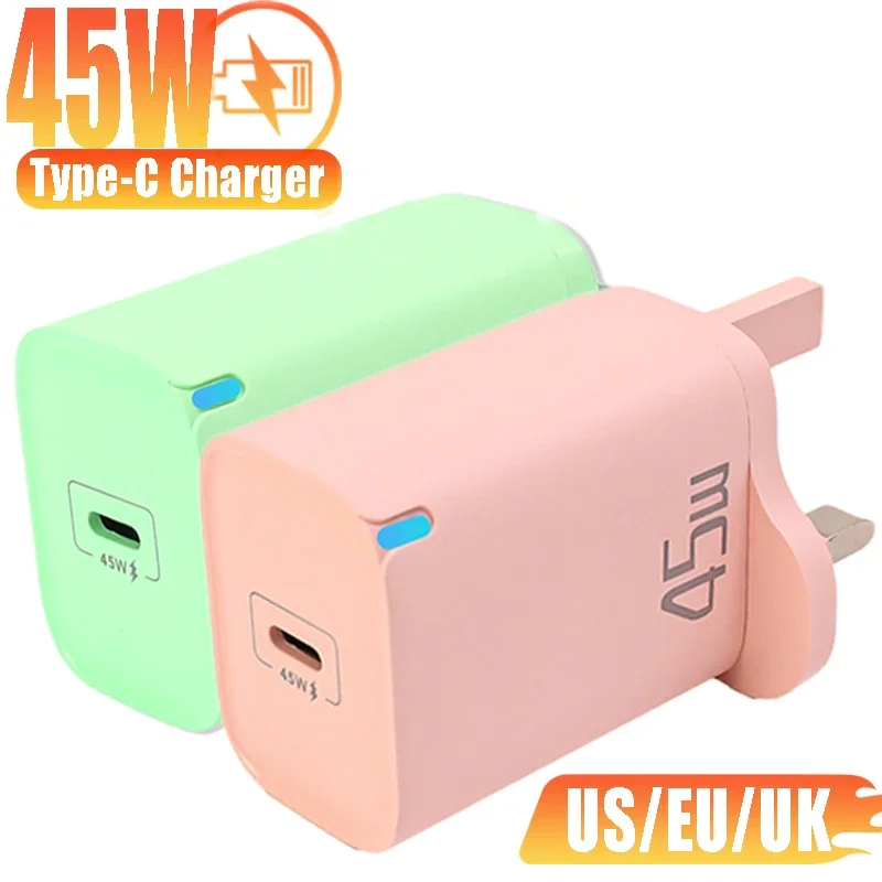 Type-C-Fast-Charger-Colorful-Mobile-Phone-Chargers-USB-C-Charging-Plug ...