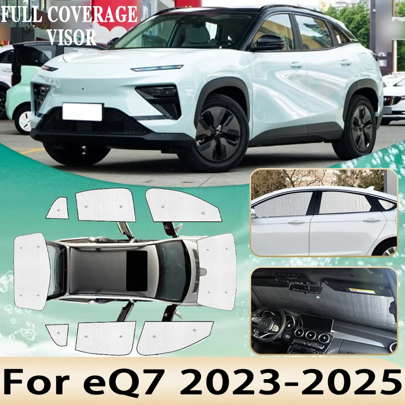 Anti-UV-Car-Sun-Visors-Cover-For-Chery-eQ7-Tiggo-6-2023-2024-2025-Auto ...