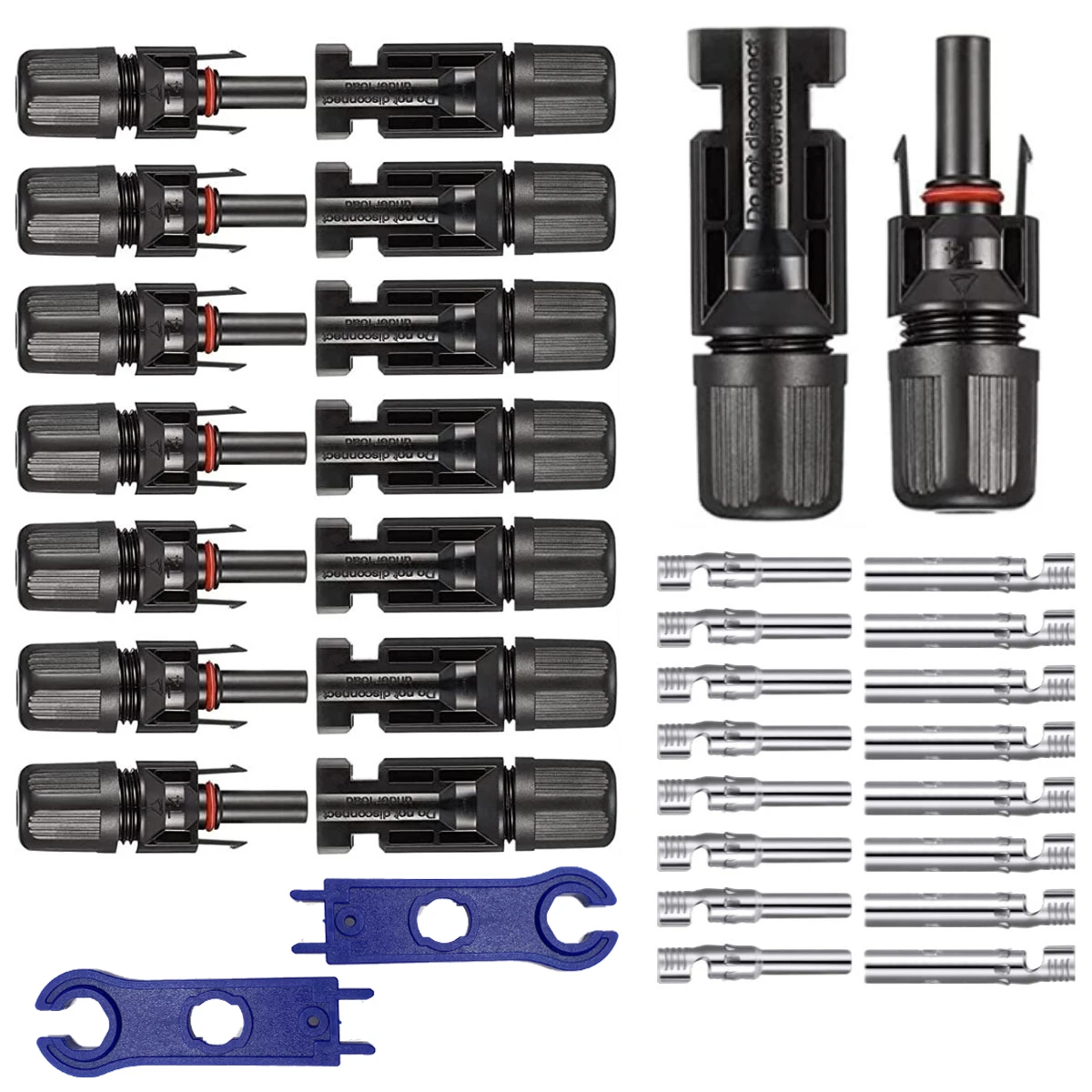 Multi-Contact-4-Terminal-PV-Connectors-Male-Female-Solar-Terminals-Set ...
