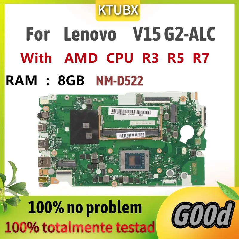 NM-D522 Motherboard.For Lenovo ideapad V15 G2-ALC V14 G2 ACL Laptop ...