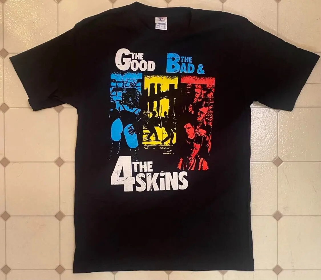 THE-4-SKINS-T-SHIRT-80s-uk-skinhead-punk-oi-last-resort-cockney-rejects ...