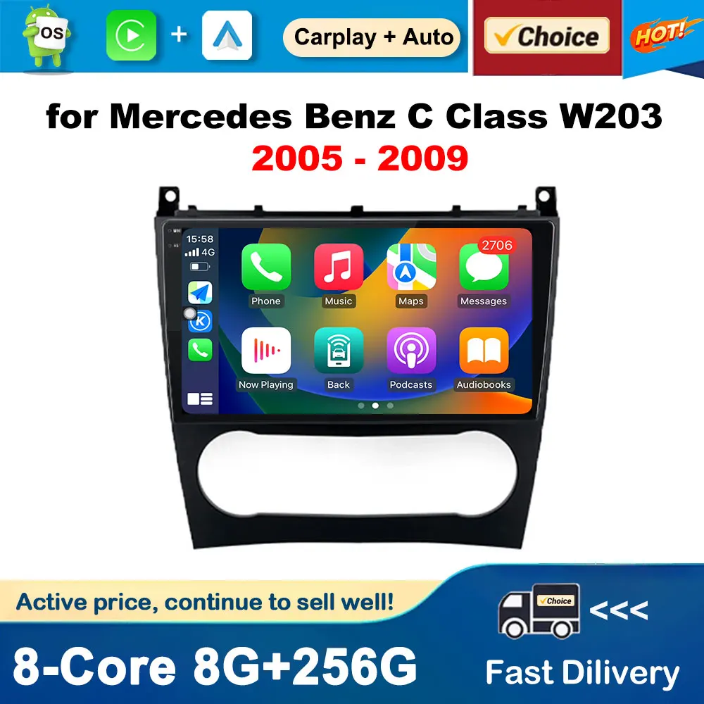 Android-OS-GPS-Navi-for-Mercedes-Benz-C-Class-W203-2005-2009-Car ...