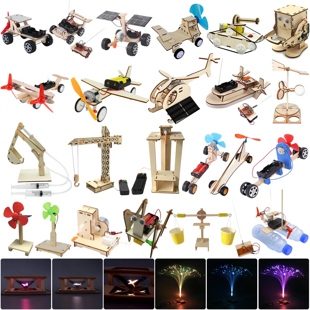 Kids-DIY-Science-Toys-Educational-Scientific-Experiment-Kit-Hydraulic ...