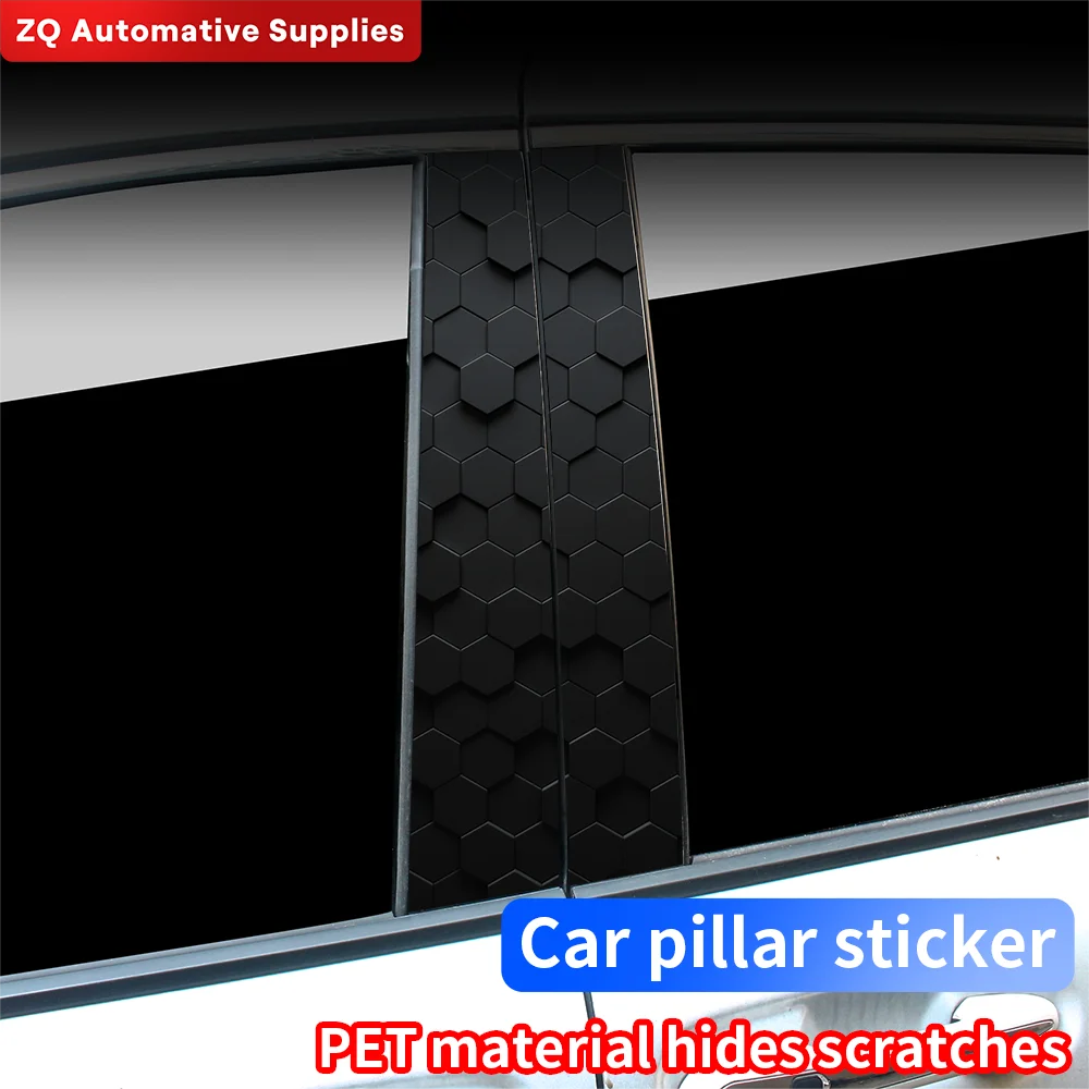 Honeycomb-Car-Stickers-Car-B-pillar-Vinyl-Decals-Waterproof-Auto-Center ...