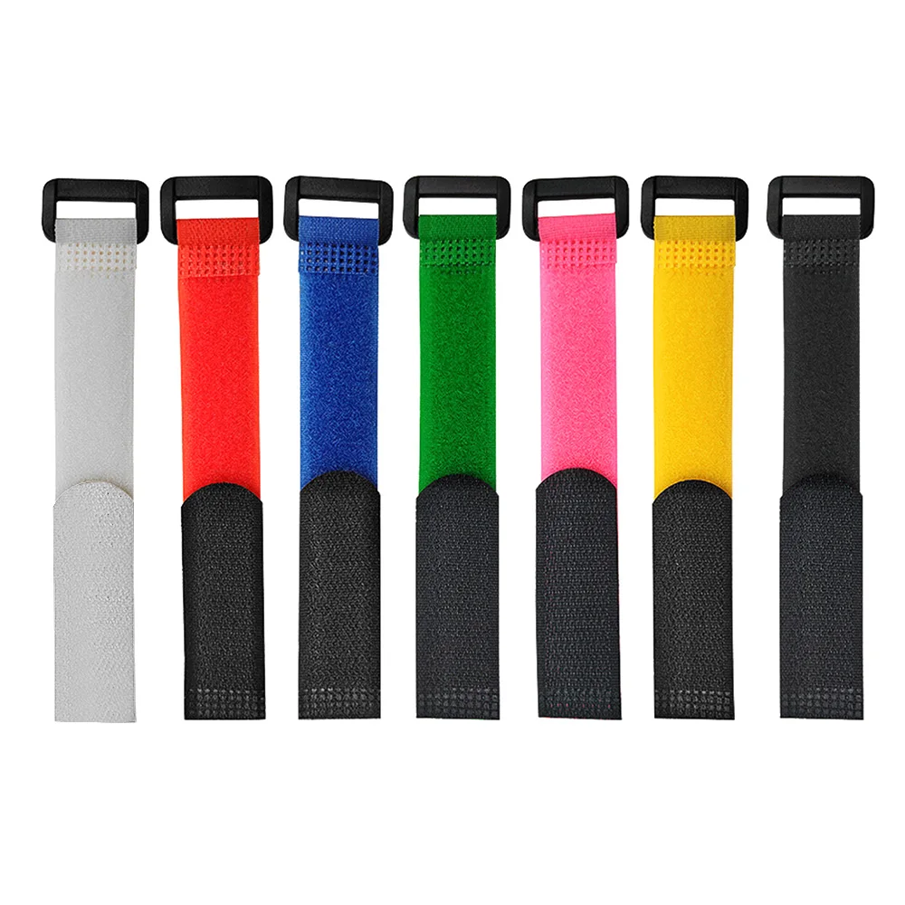 5PCS Fishing Rod Strapping Wrap Band Suspender Fastener Hook Loop Ties ...