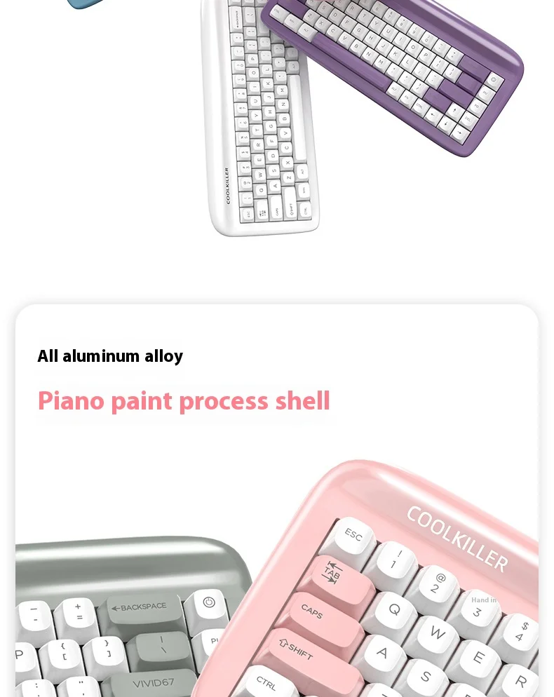 COOLKILLER VIVID67 Tri-mode Hot-Swap Mechanical Keyboard