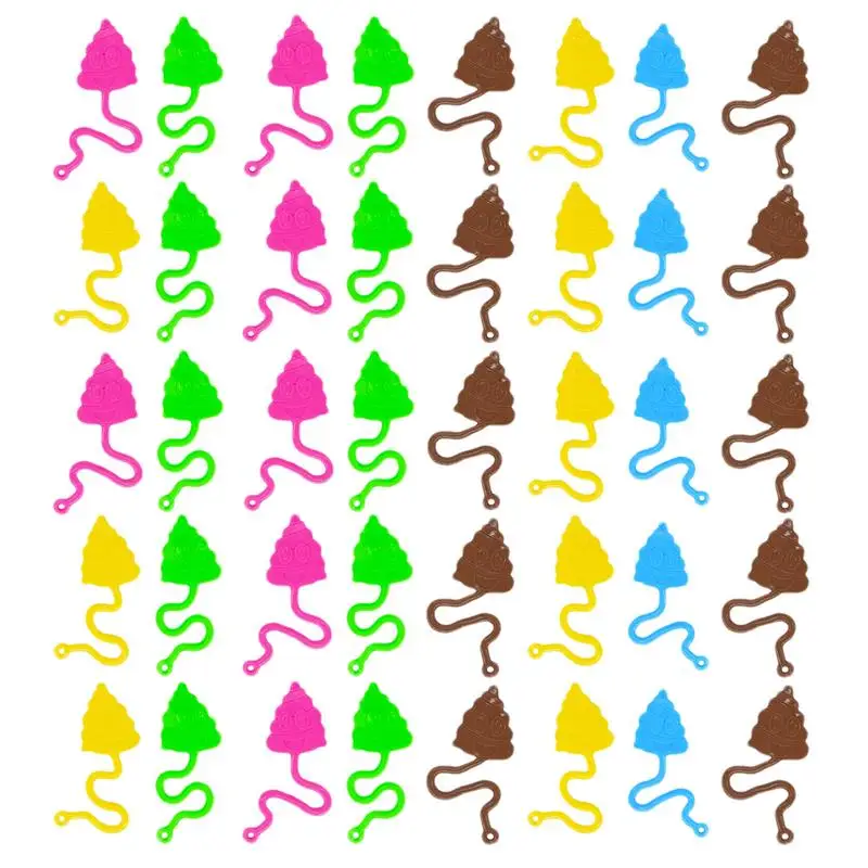 Stretchy-Poop-Toy-Colorful-Poop-40-Pcs-Sticky-Poo-Toys-For-Kids ...
