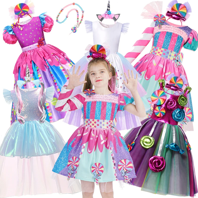 3-10-Years-Purim-Candy-Princess-Dress-Baby-Girls-Carnival-Costumes ...