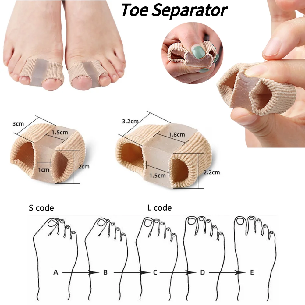 Washable-Double-Hole-Toe-Corrector-Hallux-Eversion-Fixer-Unisex-Toe ...
