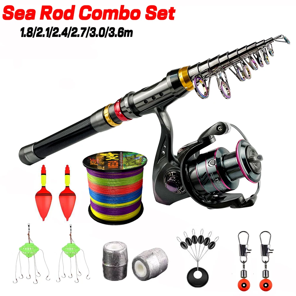 1-8-3-6m-Spinning-Fishing-Rod-Reel-Set-Carbon-Telescopic-Fishing-Rod ...