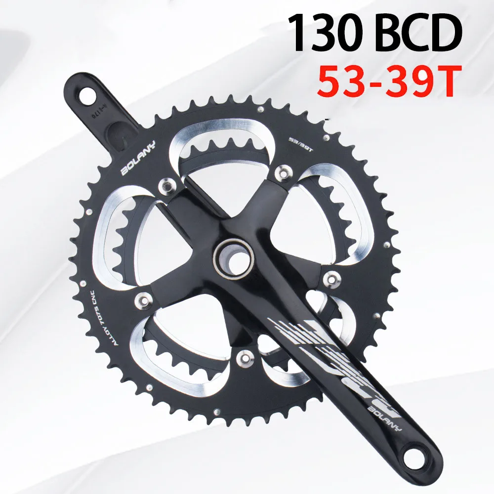 BOLANY 130 bcd Crankset 170MM Integrated hollowtech ultralight aluminum ...