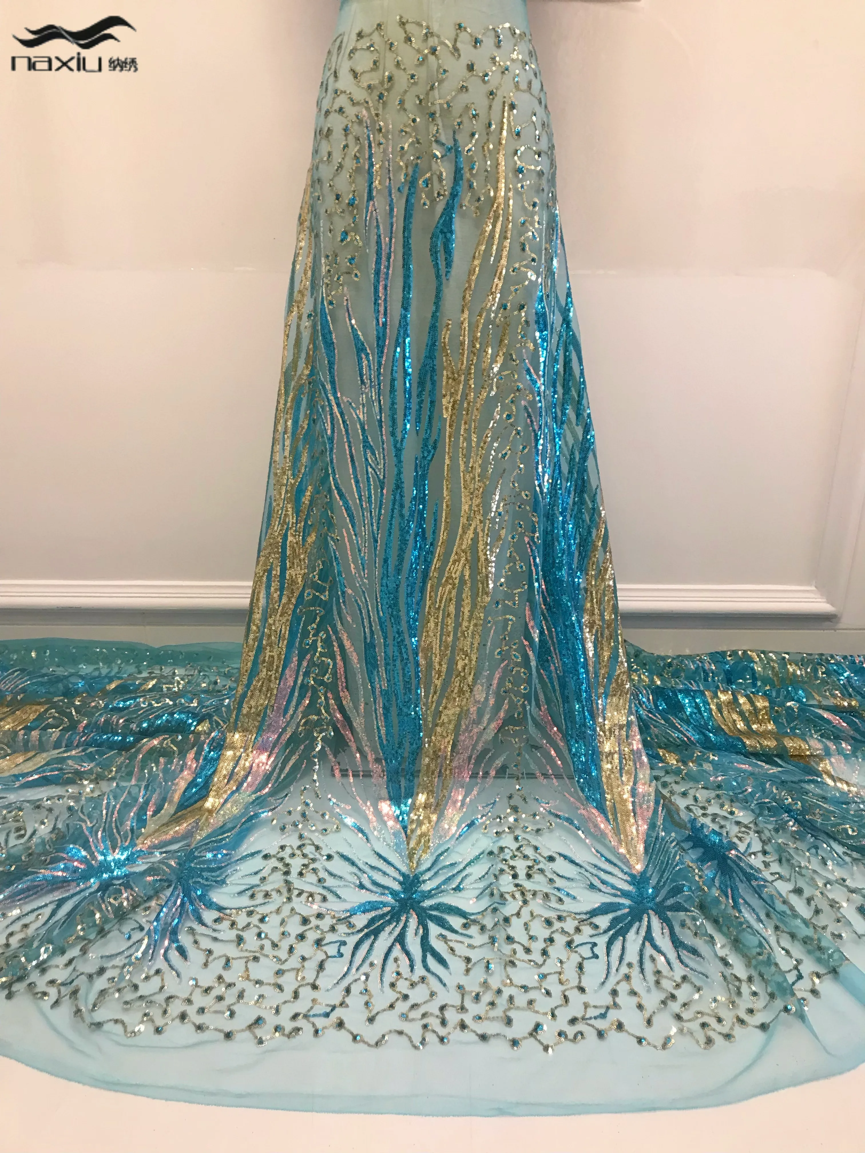 Madison-Tecido-de-renda-africano-com-lantejoulas-alta-qualidade ...