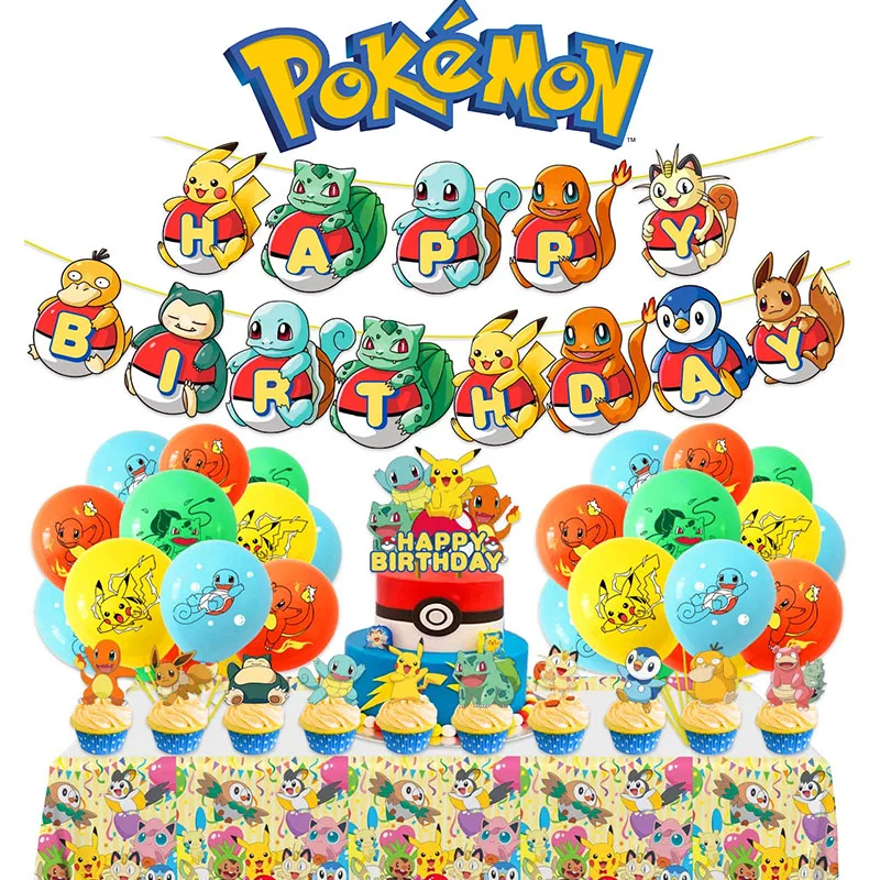 Pokemon-Characters-Theme-Party-Kid-Carnival-Christmas-GameAnime ...