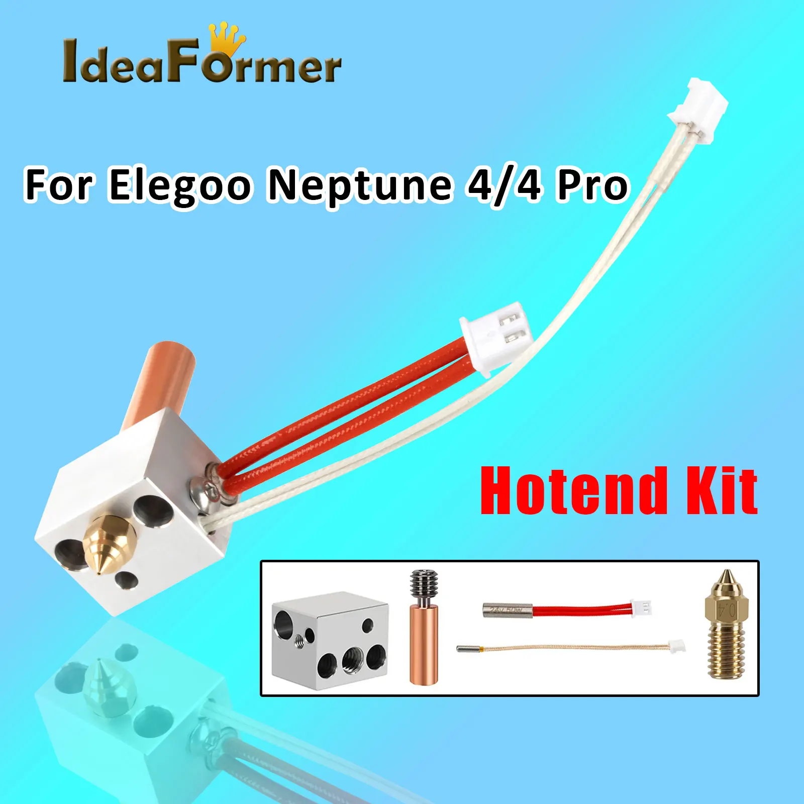 For Elegoo Neptune 4 24v 50w Hotend Kit Nozzle For Elegoo Neptune 4 pro ...