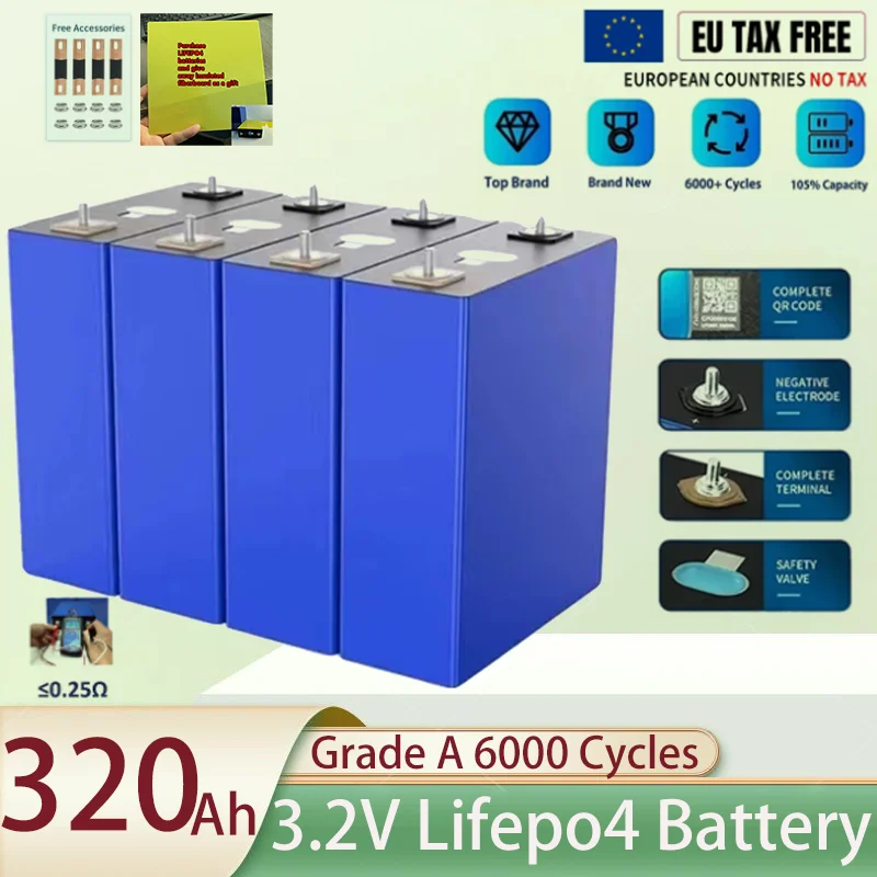 new-3-2V-320Ah-lifepo4-battery-DIY-12V-24V-320Ah-electric-vehicle ...