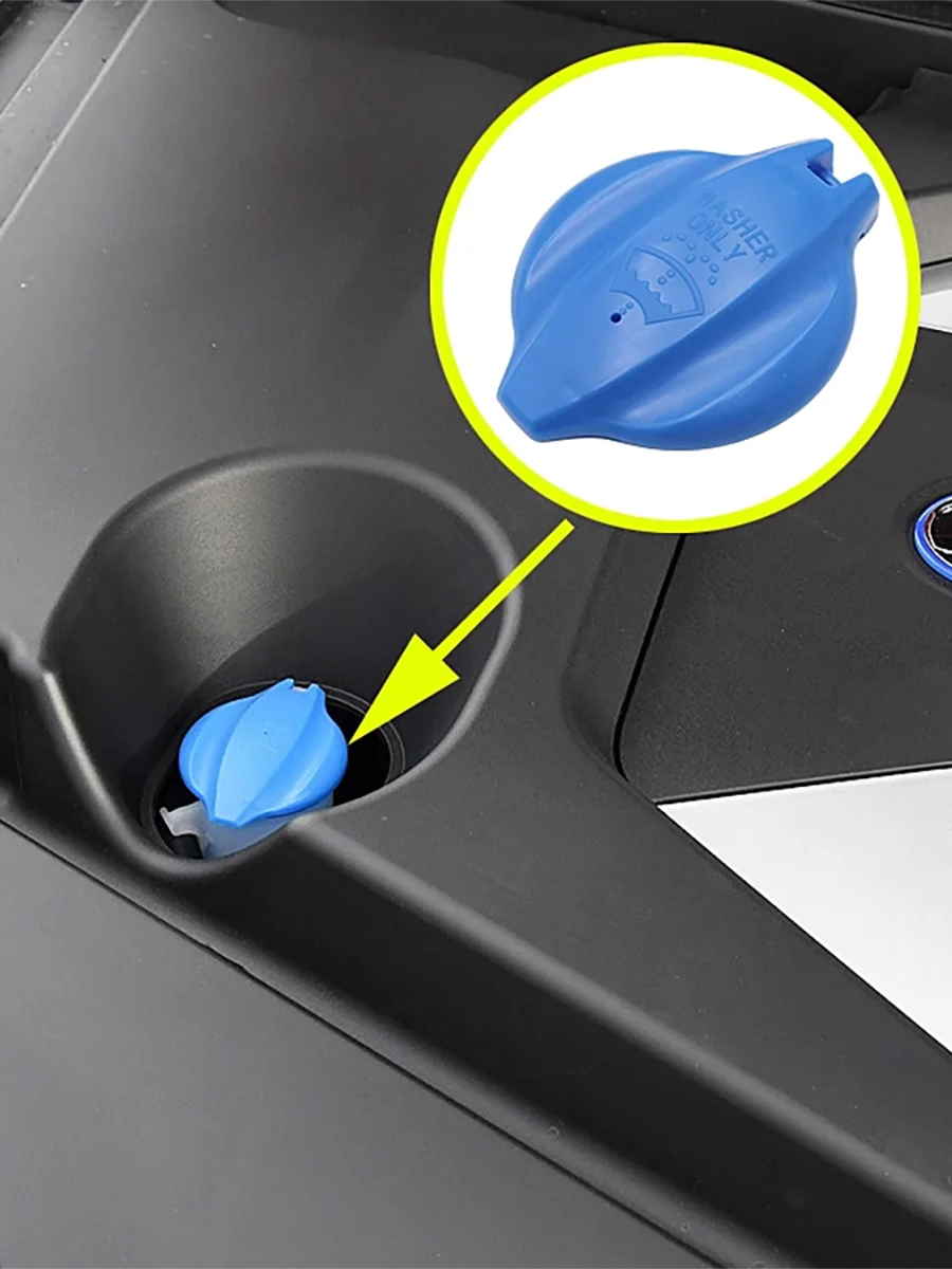 Car Windshield Wiper Washer Fluid Reservoir Tank Bottle Pot Cap Lid ...