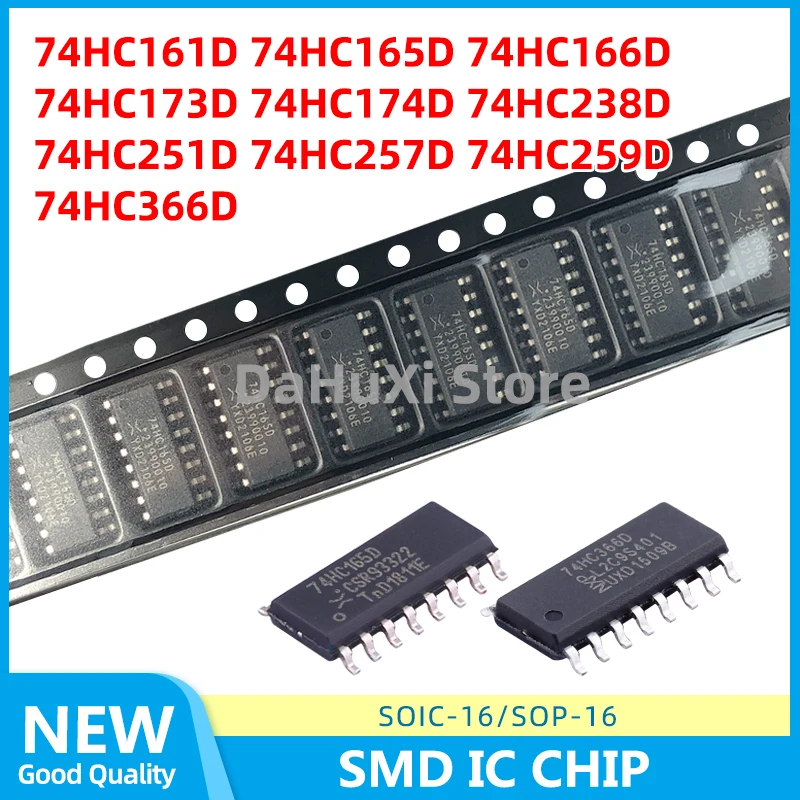 Chip-Ic-piezas-10-unidades-74HC161D-74HC165D-74HC166D-74HC173D-74HC174D ...