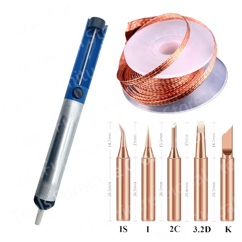Solder-Sucker-Desoldering-Pump-Aluminium-Vacuum-Pen-Solder-Soldering ...