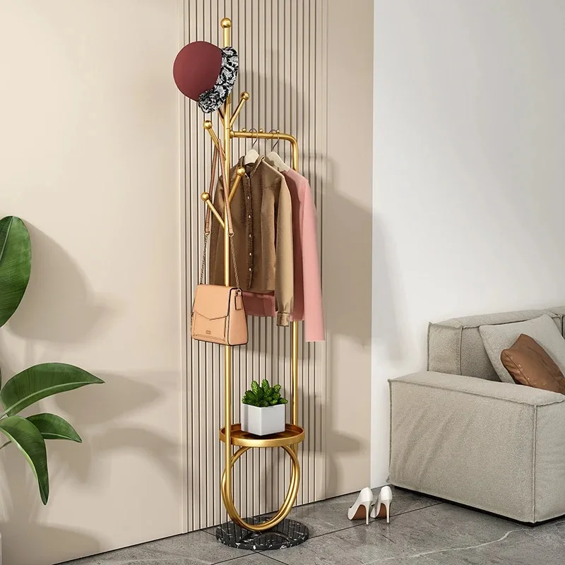 Luxury-Hangers-Clothing-Rack-Coat-Gold-Dry-Floor-Standing-Shoe-Rack ...