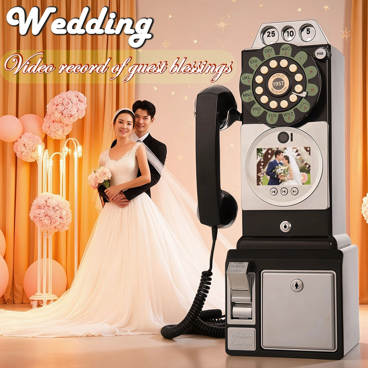 Wedding Audio And Video Guestbook Phone Audio-Visual Recording System ...