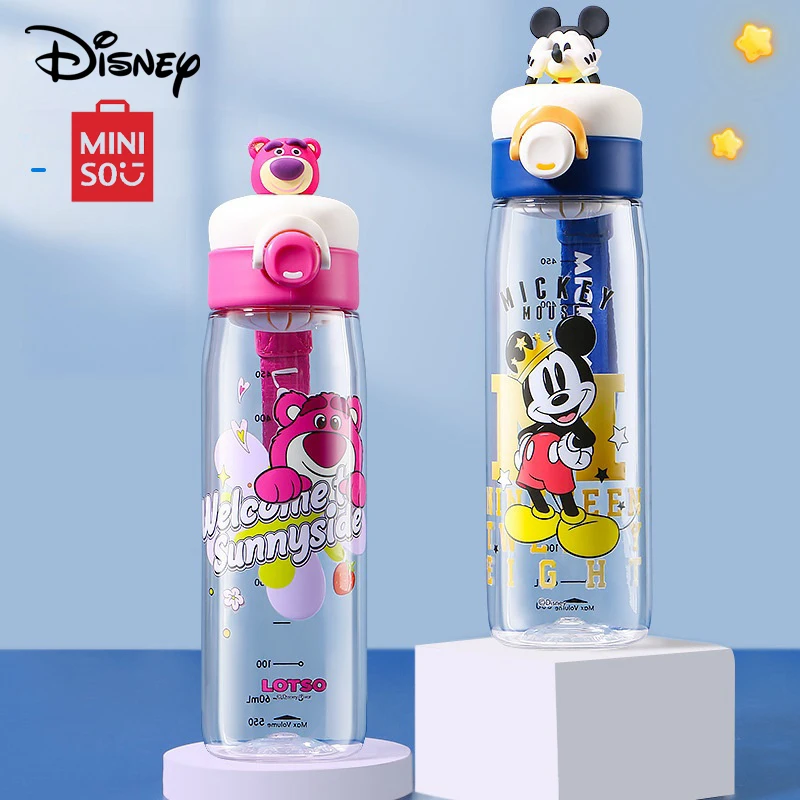Miniso-Disney-Lotso-450ML-Drinking-Cup-Cute-Kawaii-Mickey-Children ...