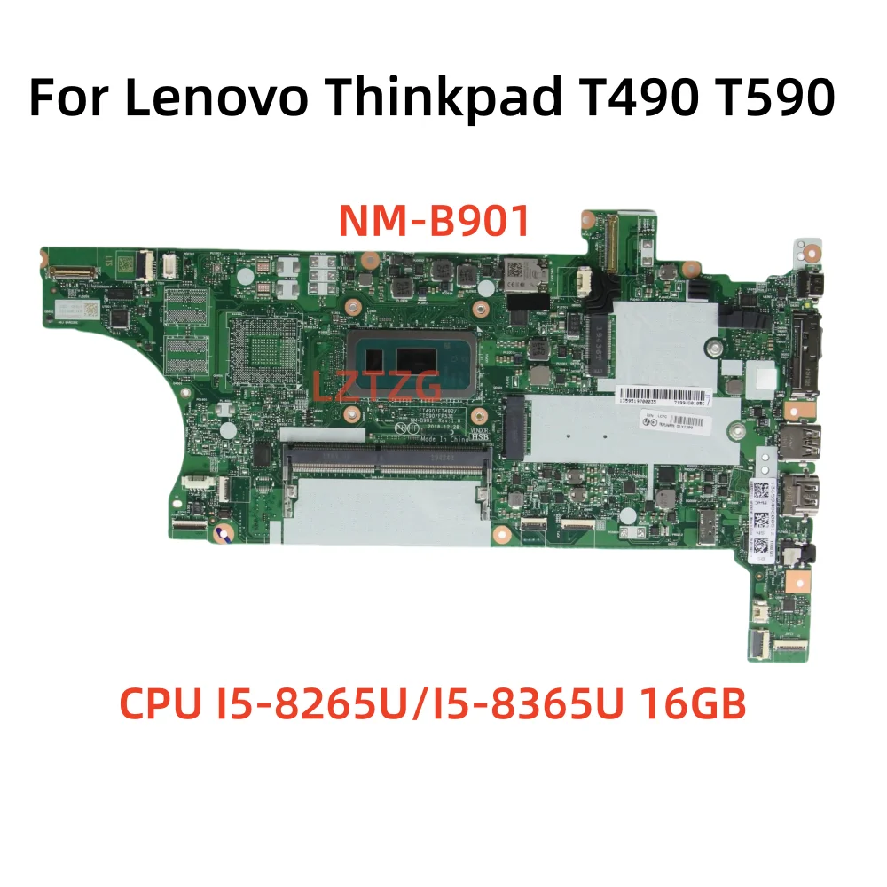 NM-B901-For-Lenovo-ThinkPad-T490-T590-Laptop-Motherboard-CPU-I5-8265 ...