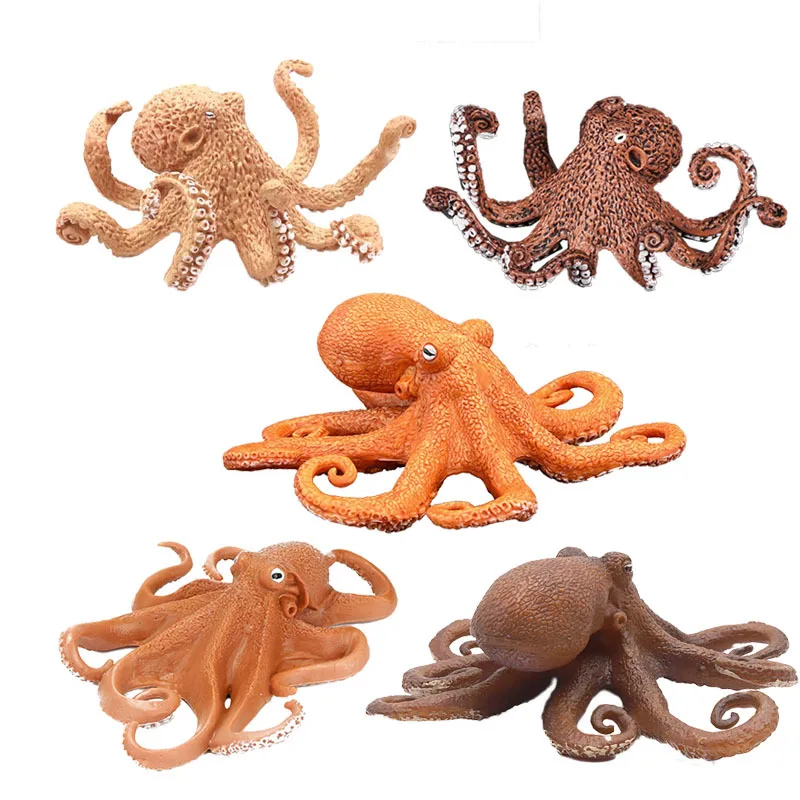 2022 New Realistic Sea Animals Solid Simulation Octopus Figure Acyion ...