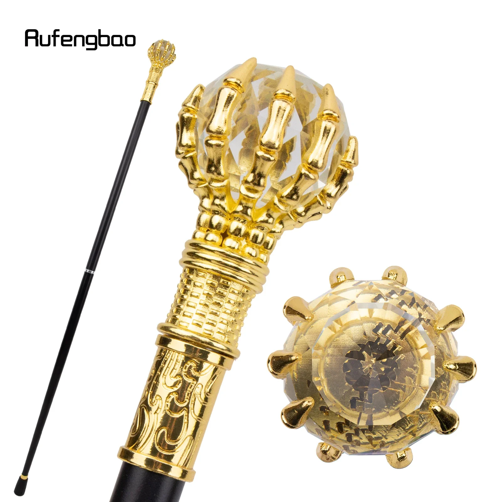 Transparent-Glass-Ball-Steampunk-Walking-Cane-Fashion-Decorative ...