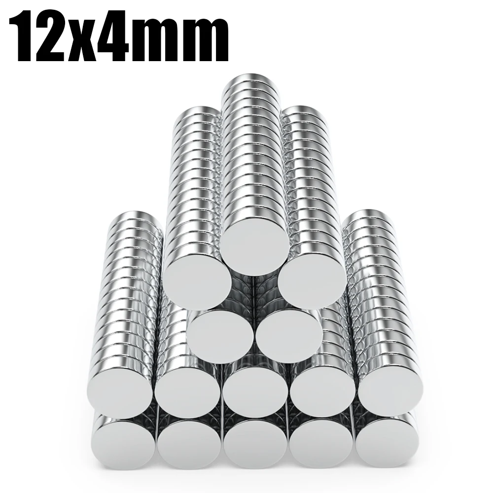 5-10-20-50-100-200Pcs12x4-Super-Strong-Magnet-12mm-X-4mm-Round-Magnetic ...