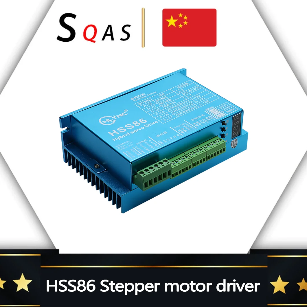 HLTNC New Arrivals 86 closed loop stepping motor driver hbs86 hss86 stepping servo 86 hybrid ...