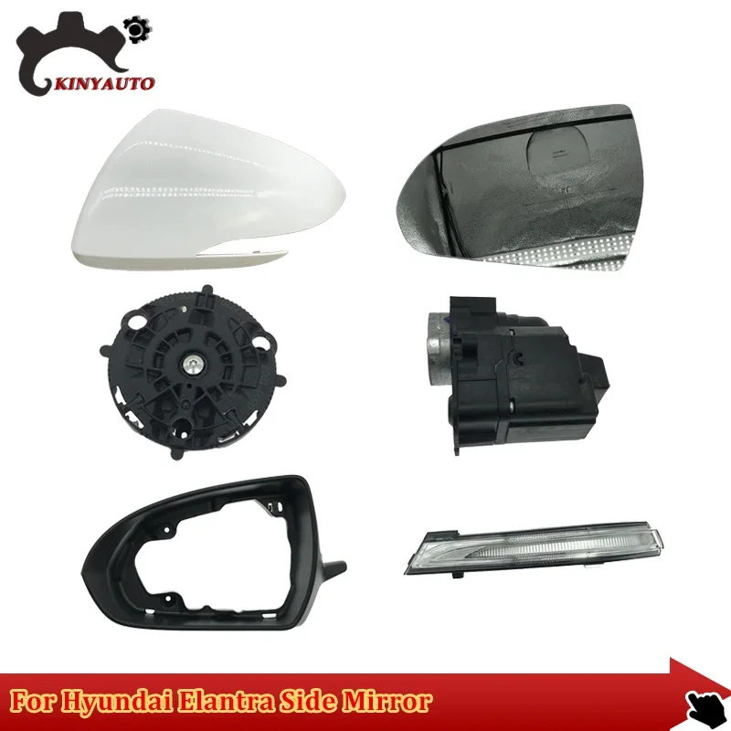 For-Hyundai-Elantra-Side-External-Rearview-Mirror-Lens-Glass-Turn ...