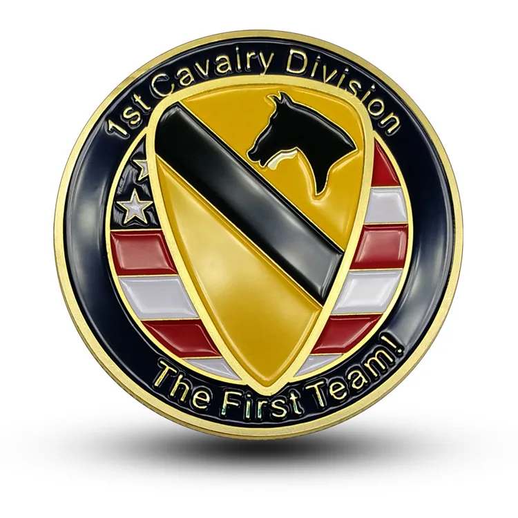 Challenge Coin - Official US Army Military Collectible Coin 1st Cavalry ...