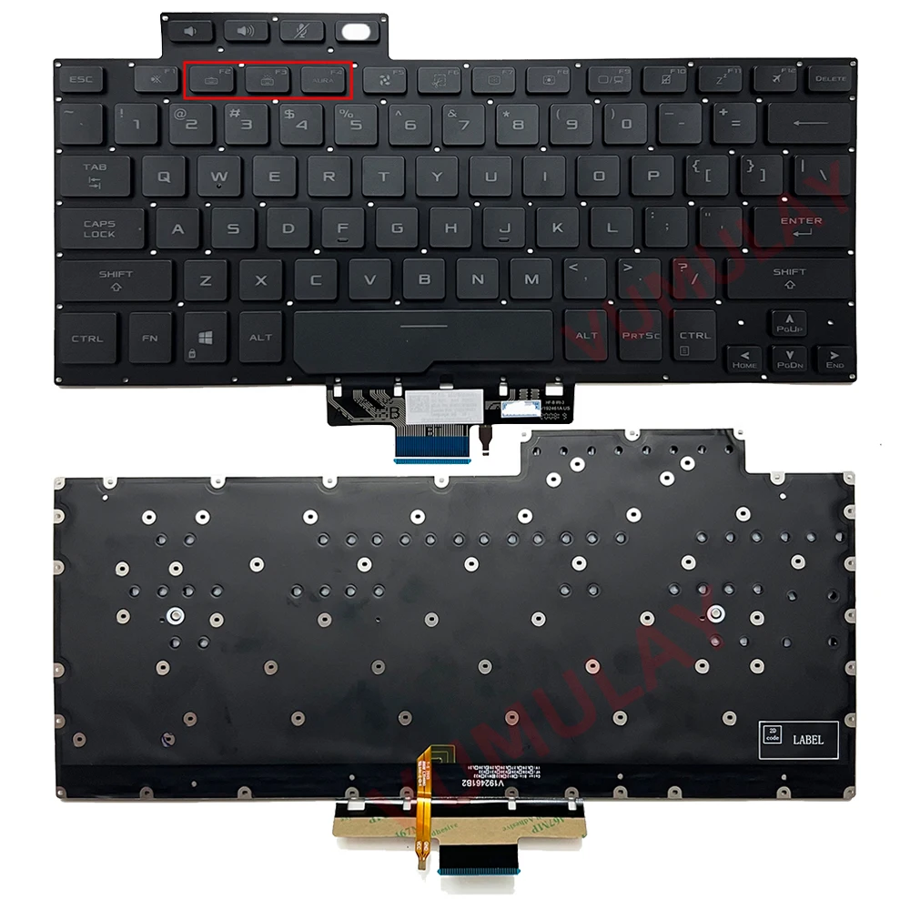 US-Keyboard-for-ASUS-ROG-Zephyrus-G14-GA401-2021-GA401I-GA401QC-GA401QE ...