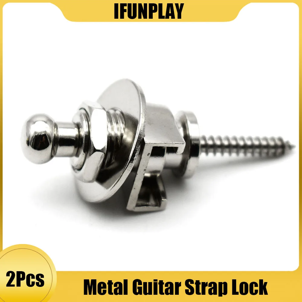 2pcs Guitar Strap Lock Button Strap Enpin Lock For Acoustic Electric ...