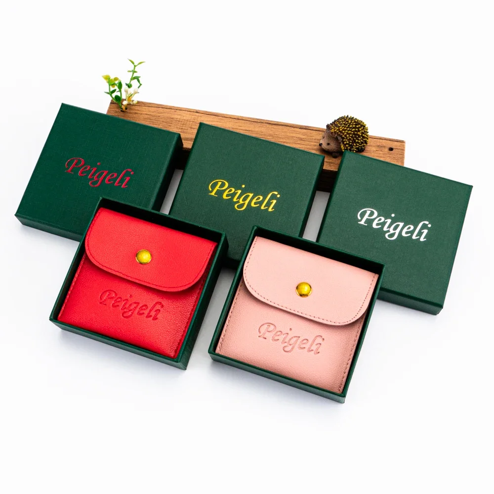 100pcs-Personalized-Logo-Jewelry-Pouch-PU-Leather-Snap-button-Bags ...