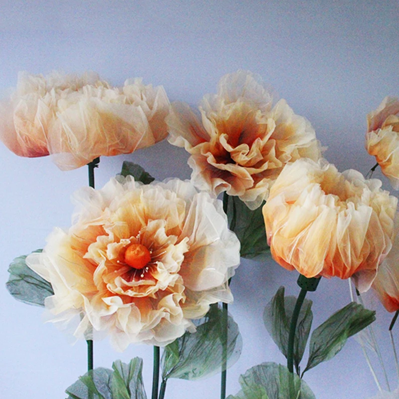 Silk-Flower-Automatic-Opening-Closing-Mechanical-Artificial-Flowers ...