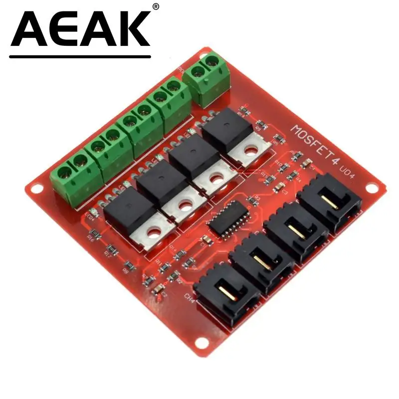 Four Channel 4 Route MOSFET Button IRF540 V4.0+ MOSFET Switch Module ...