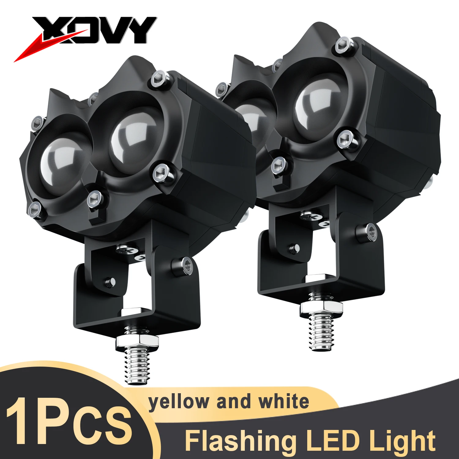 12v 24v Owl Led Work Light Yellow And White Bicolor Light 25w Led Pod ...