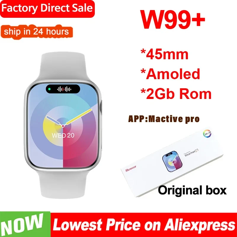 Microwear-W99-Smart-Watch-Amoled-Series-9-OS10-Compass-NFC-Game ...