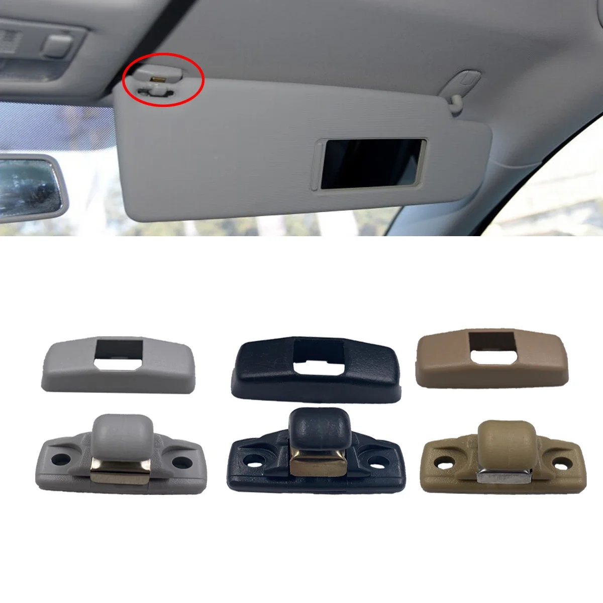 Vw polo sun visor clip replacement store