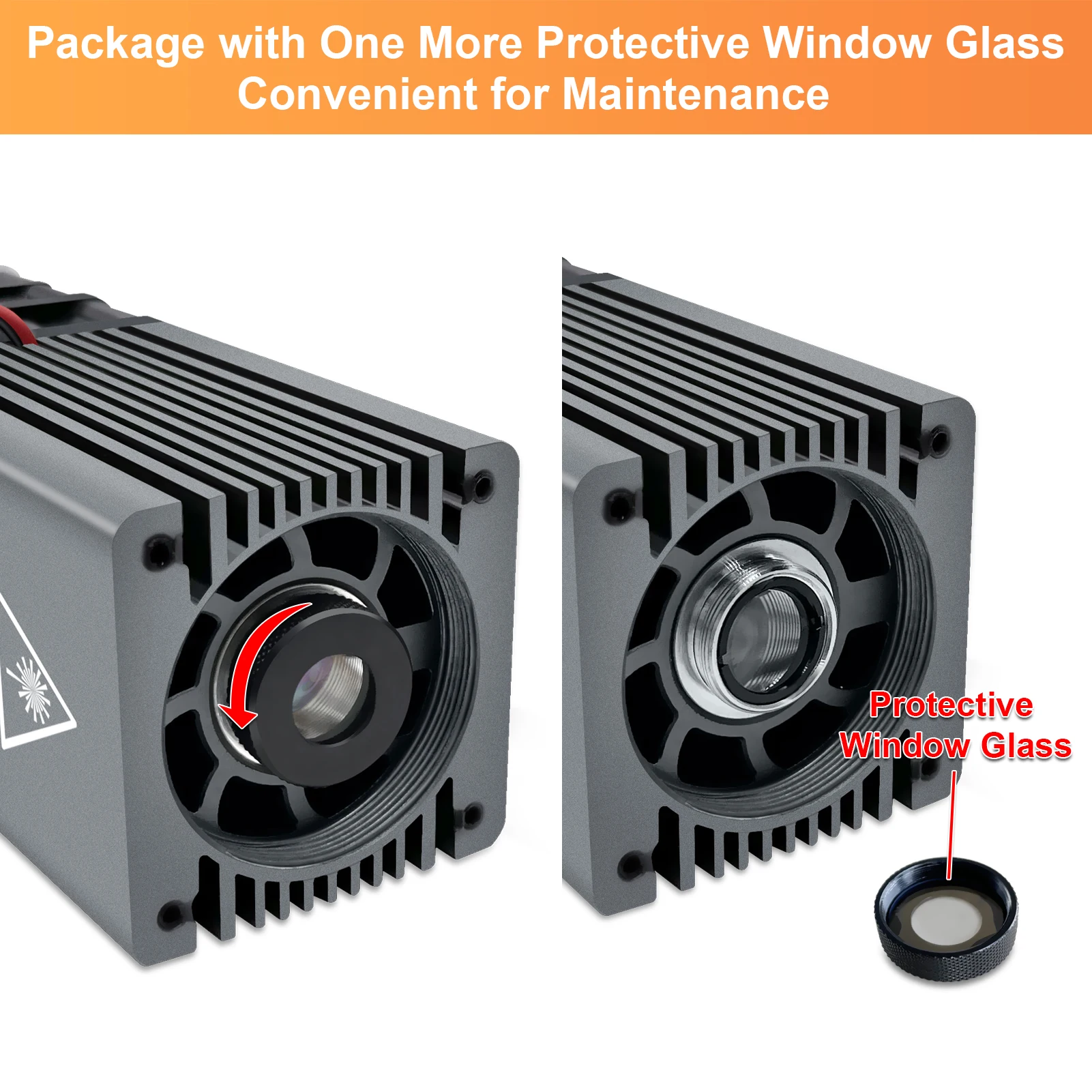 LASER TREE 40W Laser F23 Module 450nm TTL Laser Head Blue Light Module ...