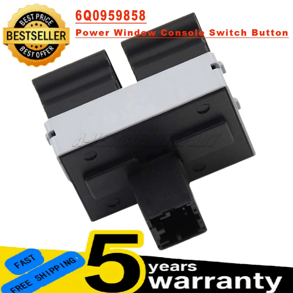 6Q0959858 For VW Polo 9N 2002-2009 New Front Electric Window Master ...
