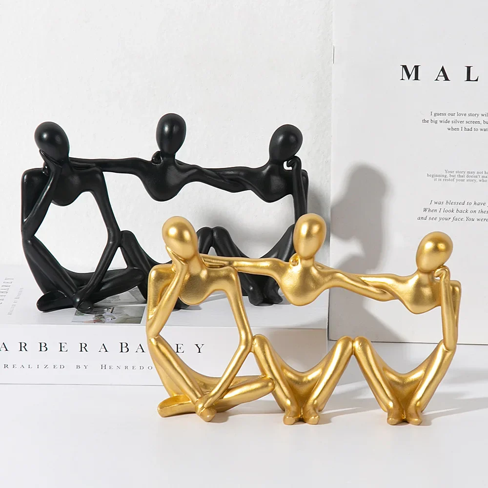 Vilead-Best-Friend-Statue-Resin-Abstract-Friendship-Figurine-Home ...