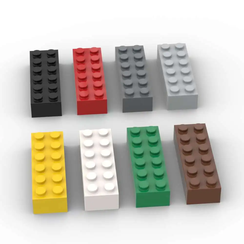 MOC 10PCS 44237 2x6 Board Building Blocks 2456 High-Tech Plate House ...