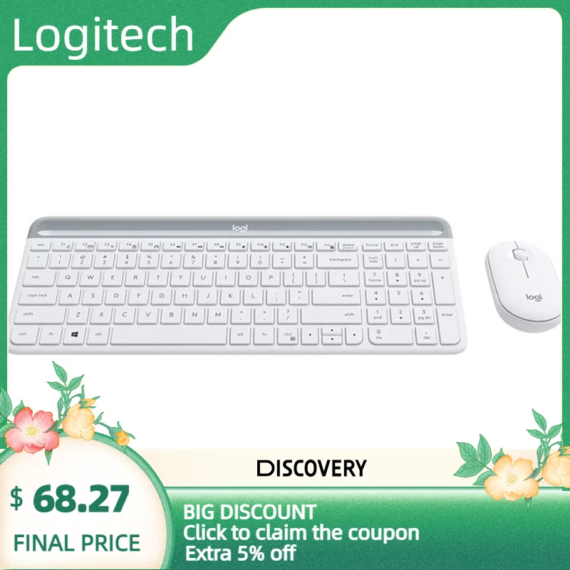 Logitech Mk470 Keyboard And Mouse Set Wireless Mouse And Mouse Set With ...