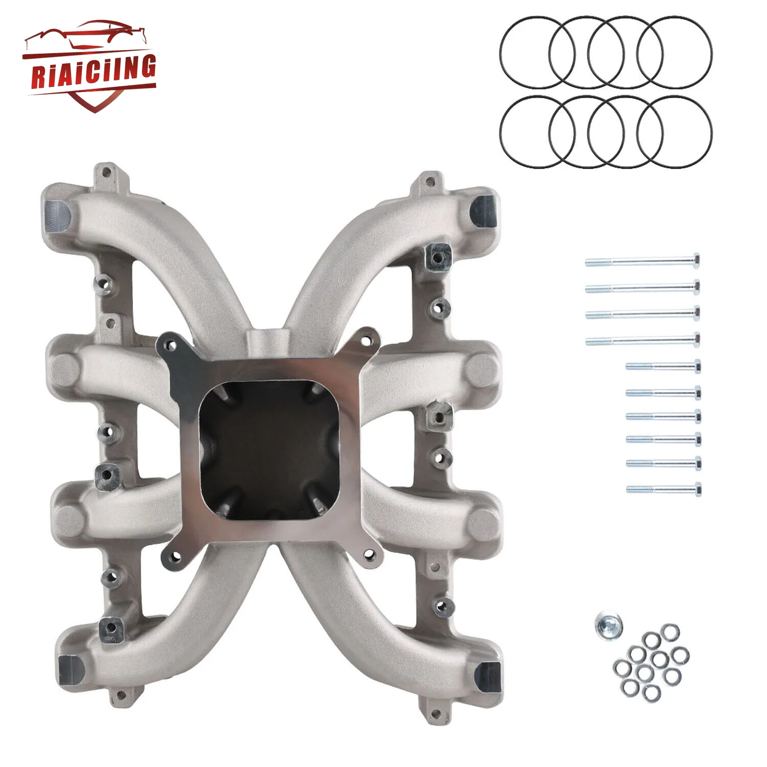 300-132 Single Plane 4-Barrel Square Bore Intake Manifold 2500-7000 For ...