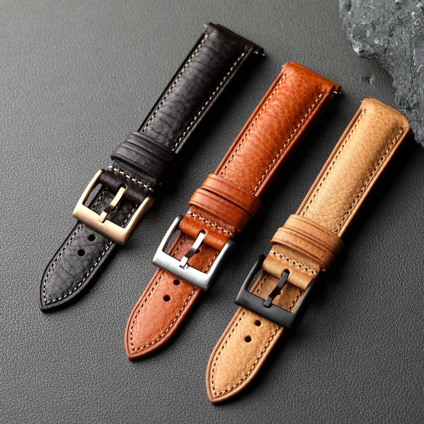 Handmade Italian top layer cowhide strap, 18 19 20 22MM high-end ...