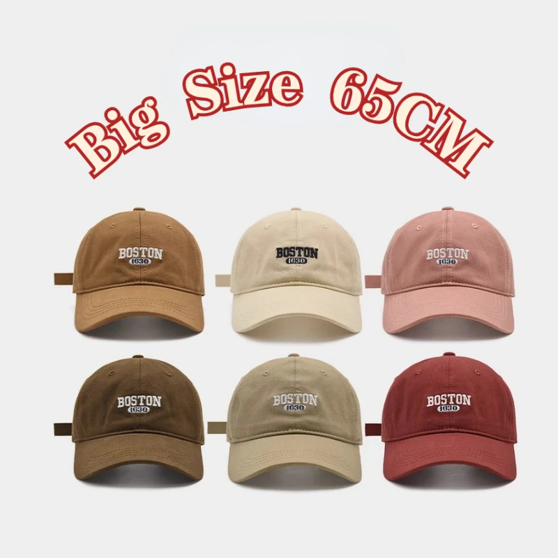 Big-Size-65cm-Ins-Embroidered-Letter-Baseball-Cap-Peaked-Cap-Korean ...